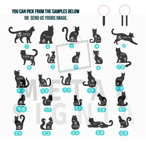 Custom Metal Cat Memorial Sign, Create Your Own Cat Sign, Color Options ...