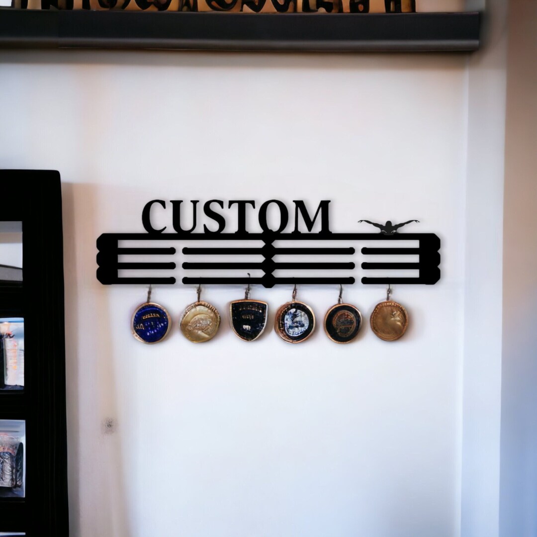 Custom 12-rung Medal Hanger, Personalized Award Display, Personalized ...