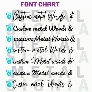 Custom Metal Word, Your Custom Text, Custom Name Script Metal Sign ...