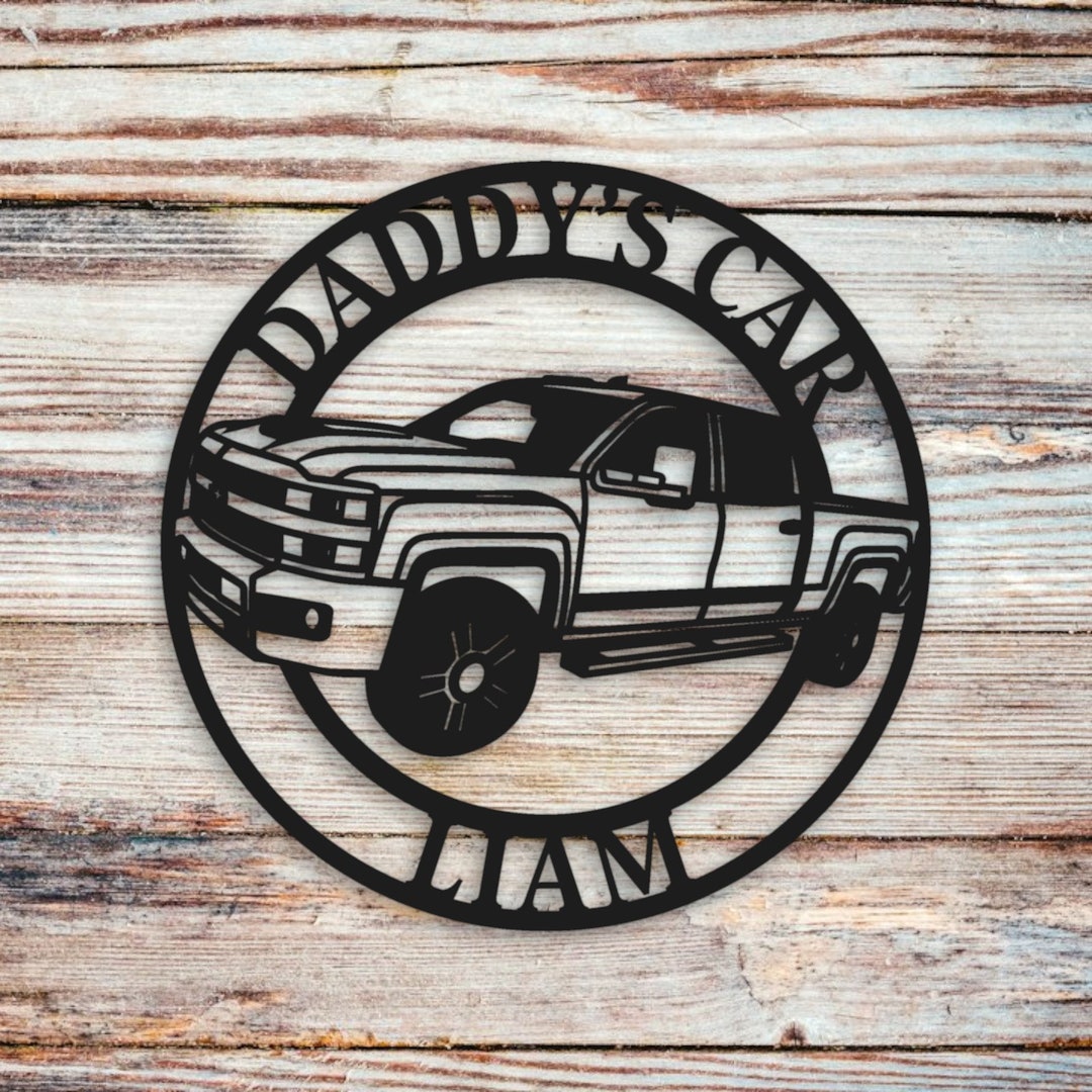 Metal Signs for Garage, Personalized Metal Car Sign, Car Signs for ...