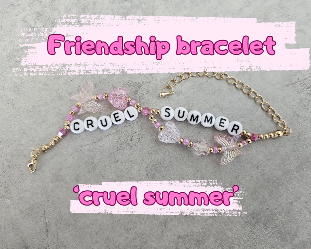Cruel Summer Taylor Swifty Handmade Friendship Bracelet for Eras Tour ...
