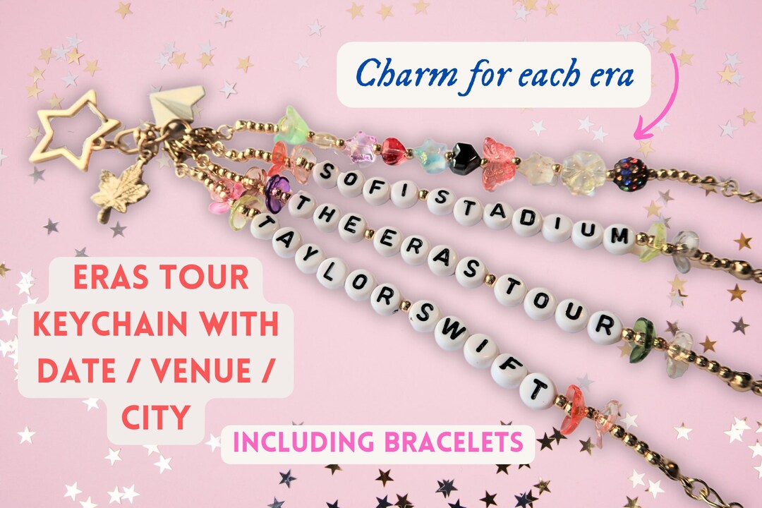Eras Tour Custom Keychain - Taylor Merch Accessories - Friendship ...