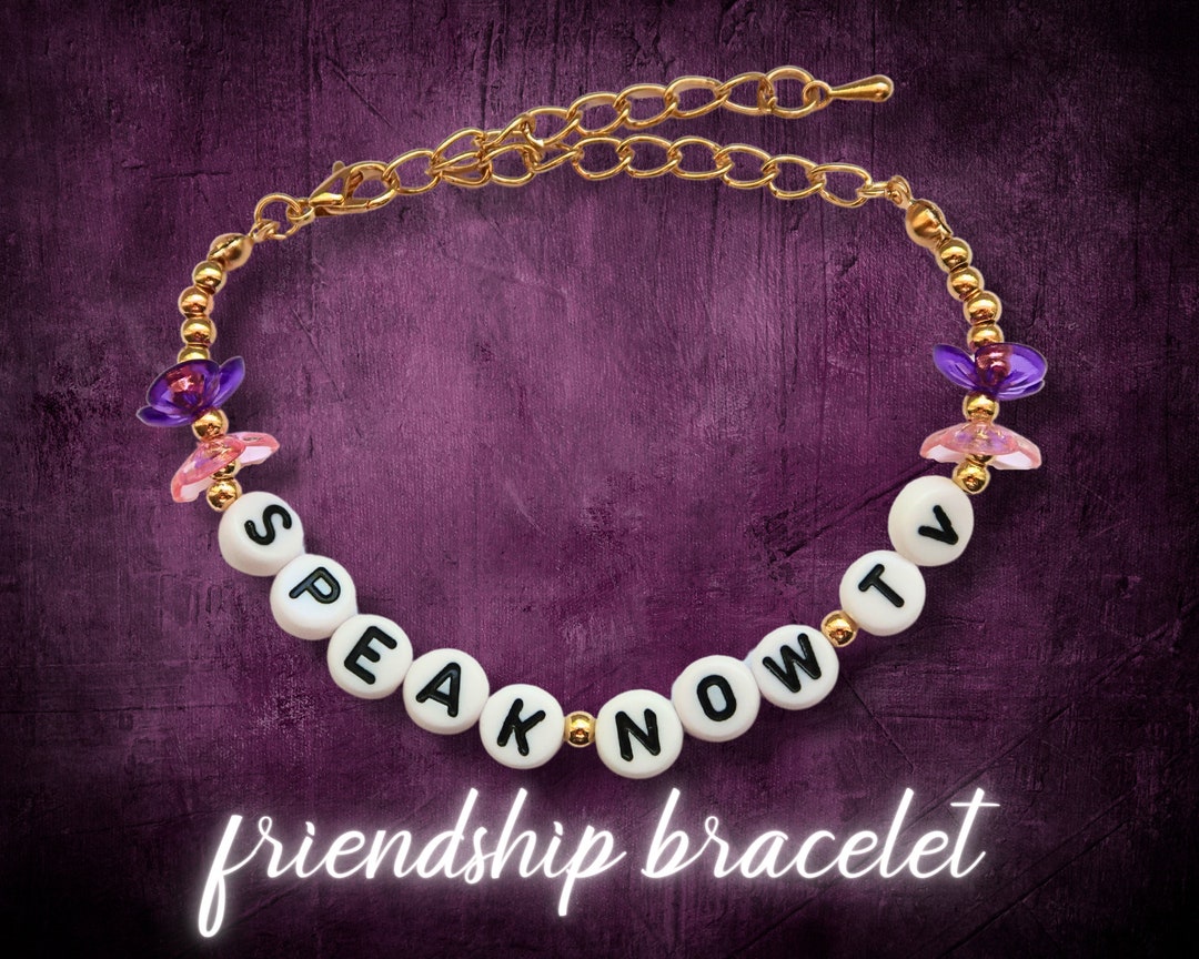 Speak - Friendship Bracelet Swifty Handmade - Taylor - TV - Etsy