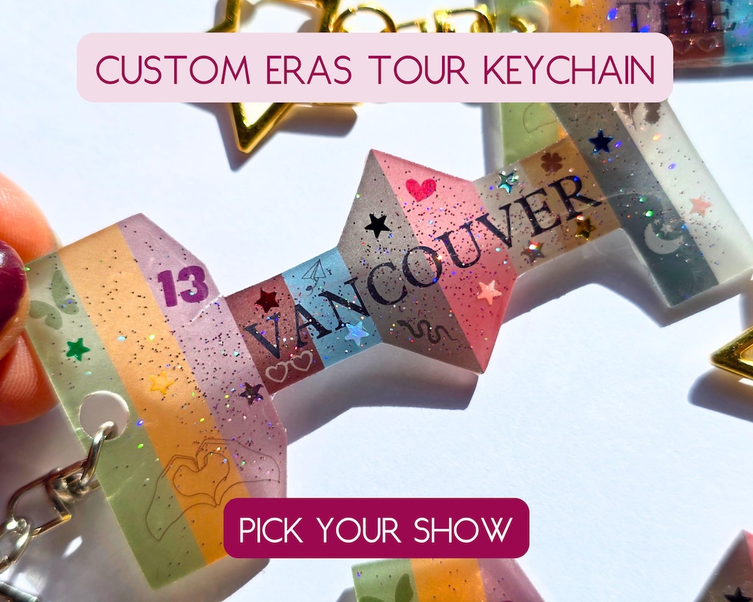 Eras Tour Keychain - Custom Personalized for Taylor Show for Swifty - Etsy
