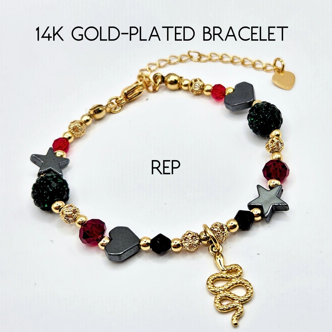 Taylor Rep Friendship Bracelet 14K Gold-plated Jewelry for Eras Tour ...