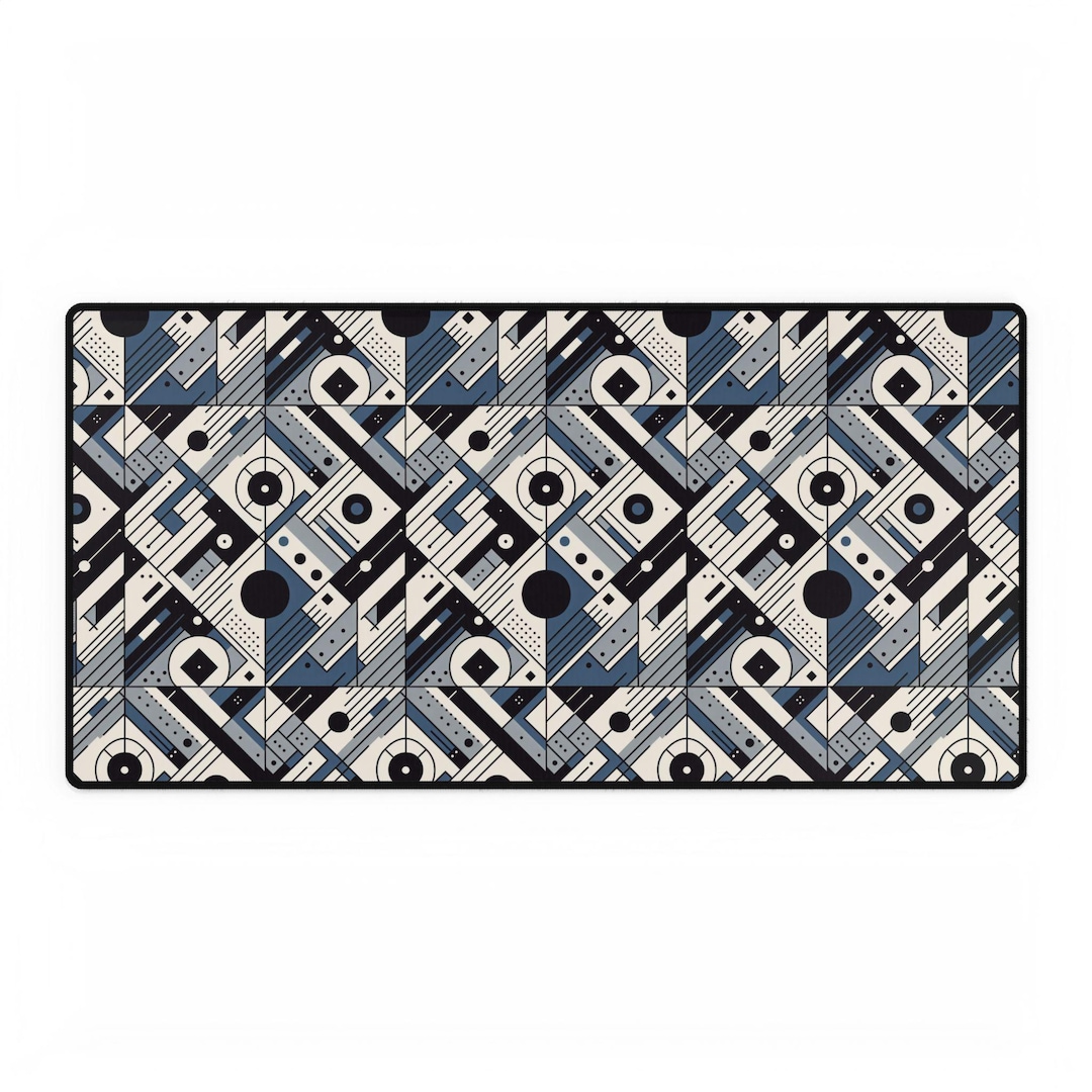 Artistic Desk Mat Modern Home Office Decor Geometric Design Mat ...
