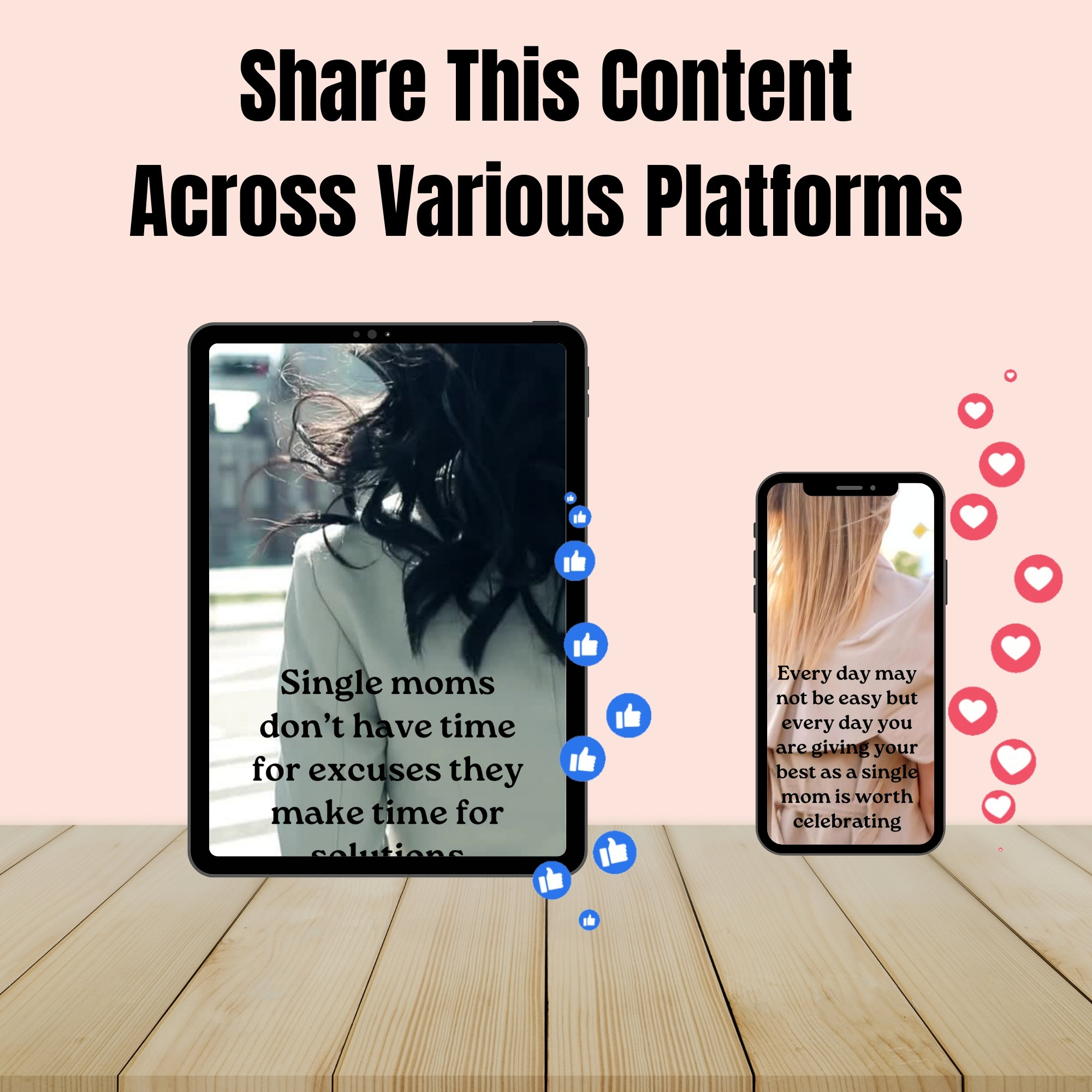 120 Single Mom Motivational Quotes Video Reels Bundle, Youtube Shorts ...