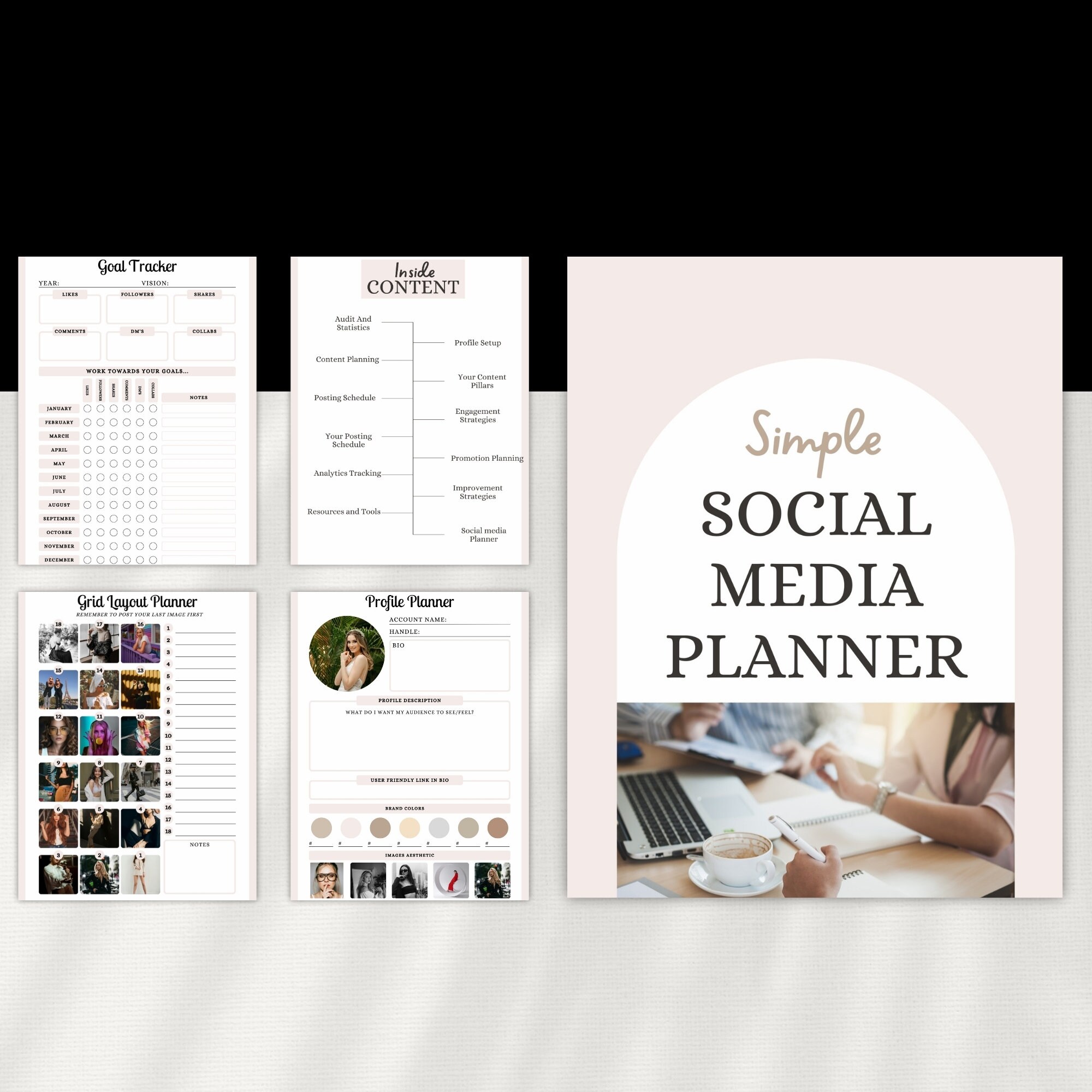 Ultimate Social Media Content Planner Printable, Instagram, Facebook ...
