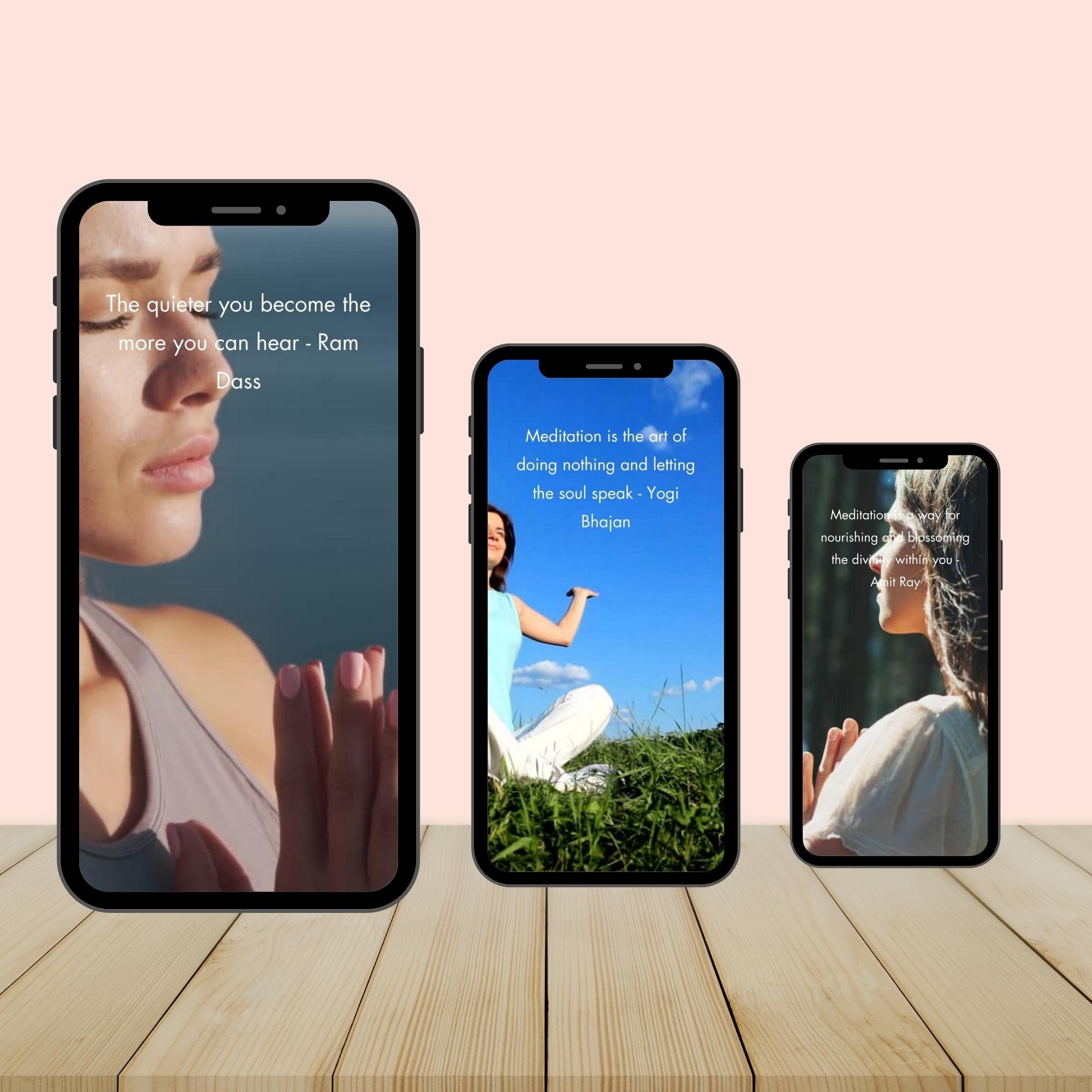 121 Meditation Quotes Video Reels Bundle, Youtube Shorts, Instagram ...