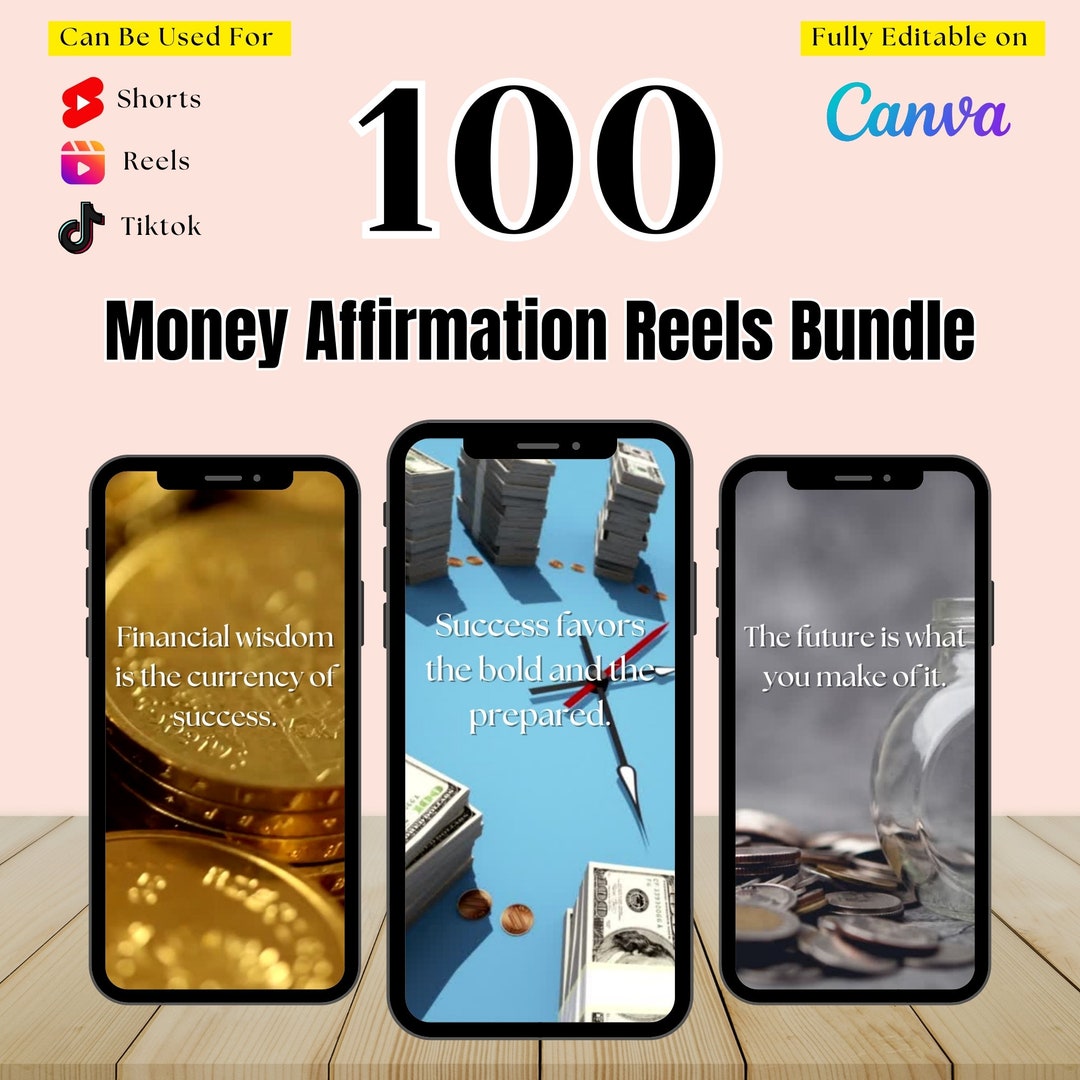 100 Money and Finance Motivational Video Bundle I for Instagram Reels ...