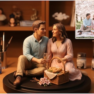 Custom 3D Figures From Photo | Personalized Romantic Couple Sculpture ...