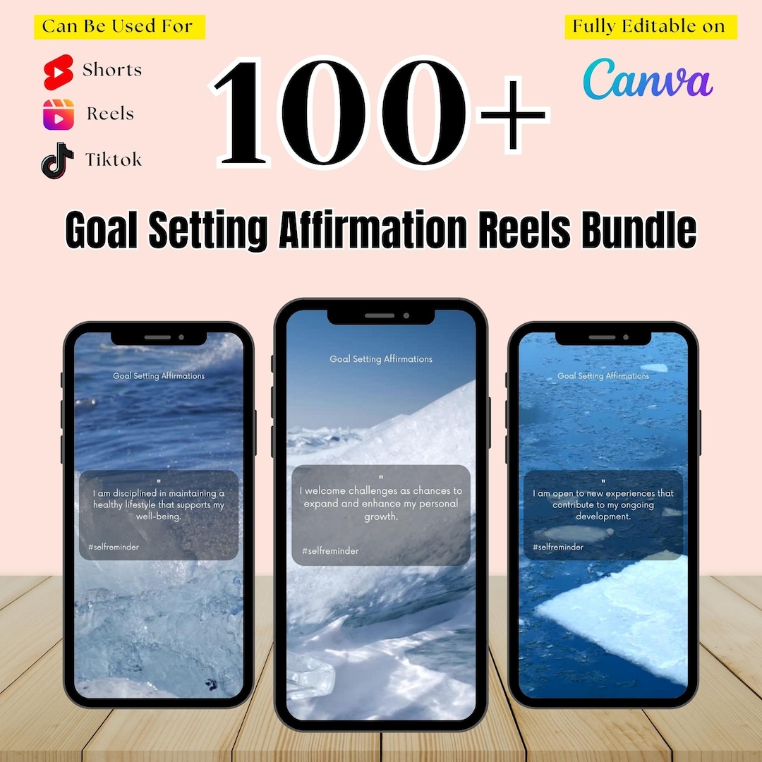 100 Goal Settings Affirmations Instagram Reels Videoengaging Quotes for ...