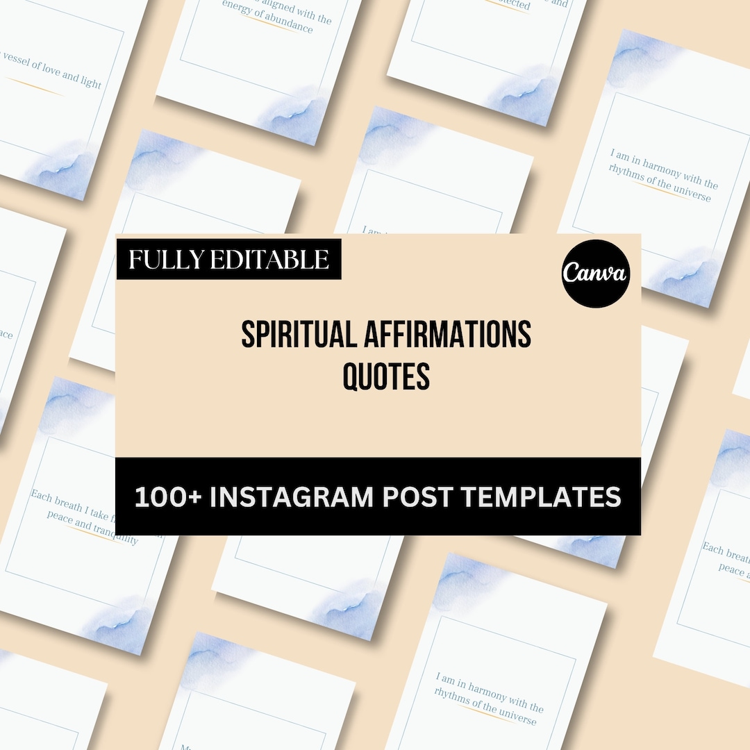 100+spiritual Instagram Quotes Template, Inspirational Quotes Bundle ...