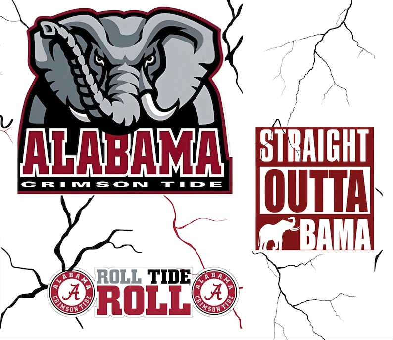 Alabama Roll Tide Roll Tumbler Wrap - Etsy