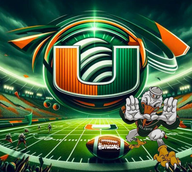 University of Miami Tumbler Wrap - Etsy