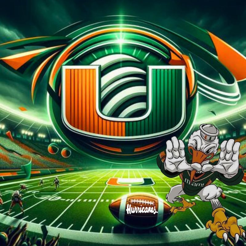 Miami Hurricanes Svg - Etsy