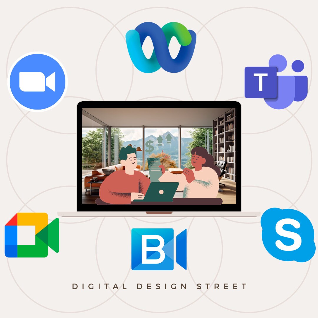 Couch and Evergreens Virtual Background Zoom Background Microsoft Teams ...