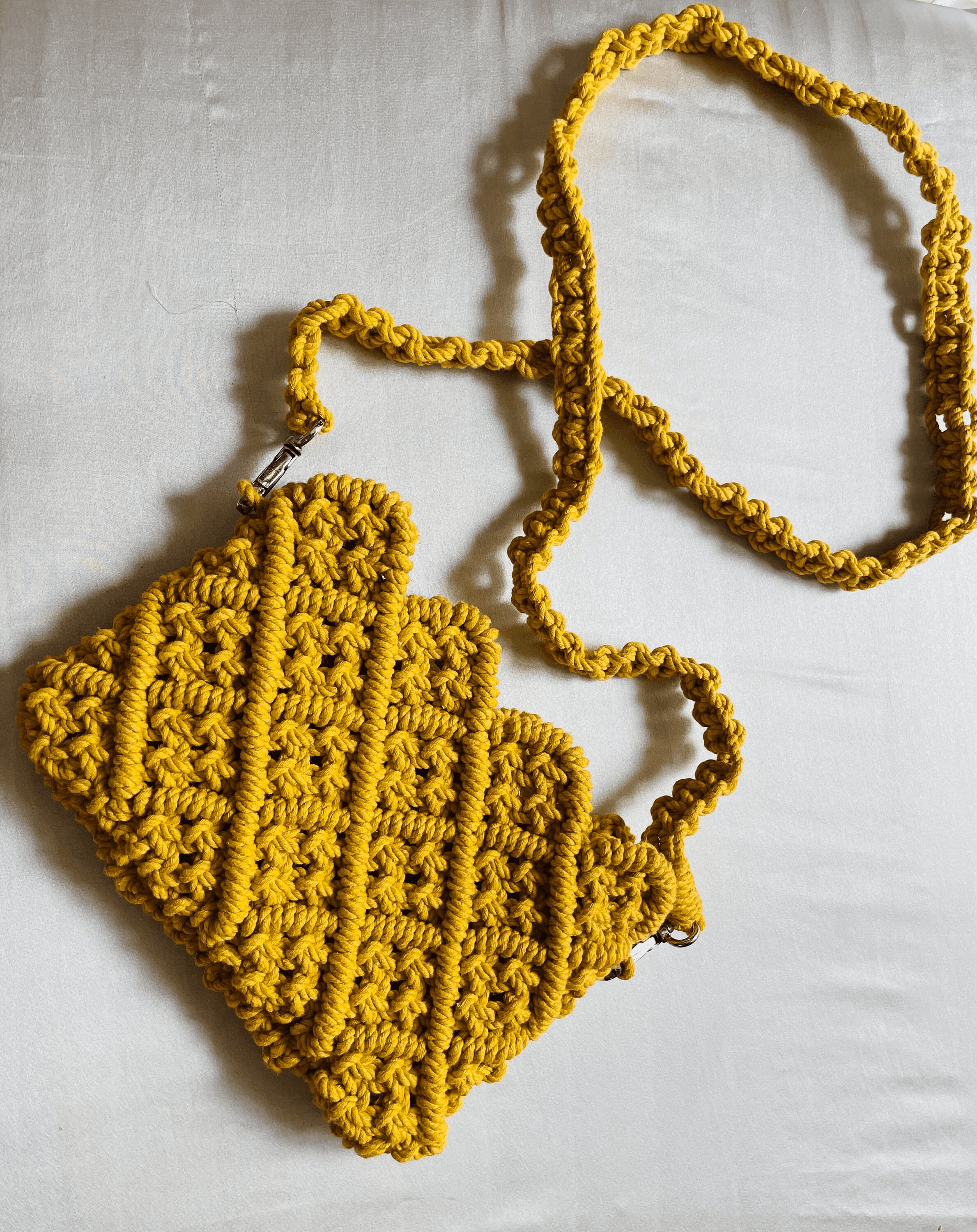 Handmade Macrame Handbag With Wooden Handle Perfect for Casual and ...