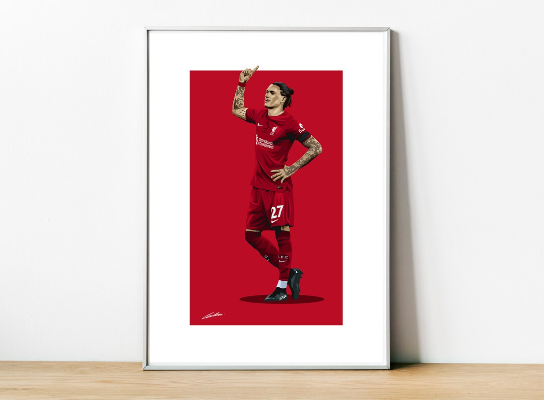 Darwin Nunez Liverpool FC Football Poster Digital Print - Etsy