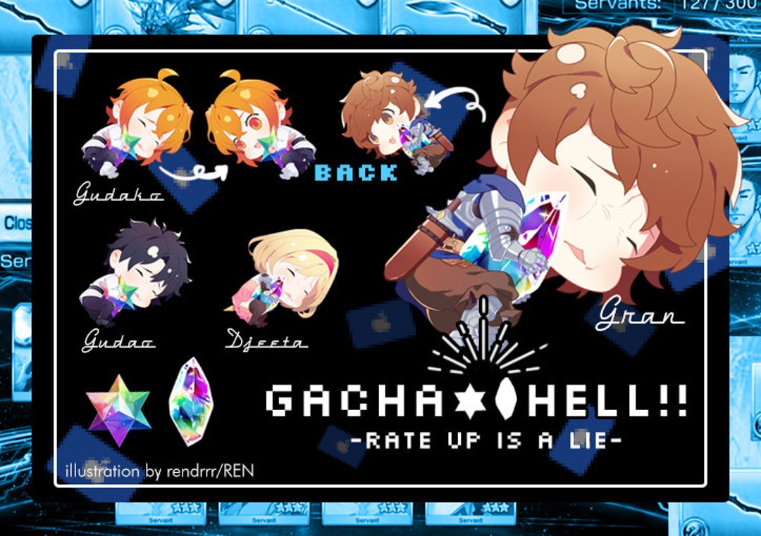 Fate Grand Order/granblue Fantasy Gacha Hell Charms - Etsy