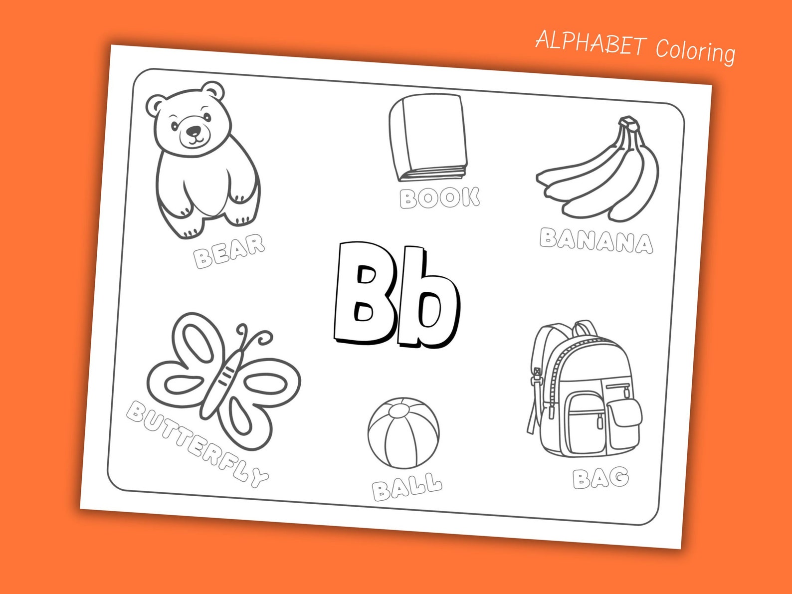 Alphabet Coloring Pages Preschool Coloring Activity Pages Preschool ...