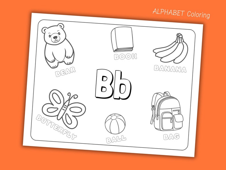 Alphabet Coloring Pages Preschool Coloring Activity Pages Preschool ...