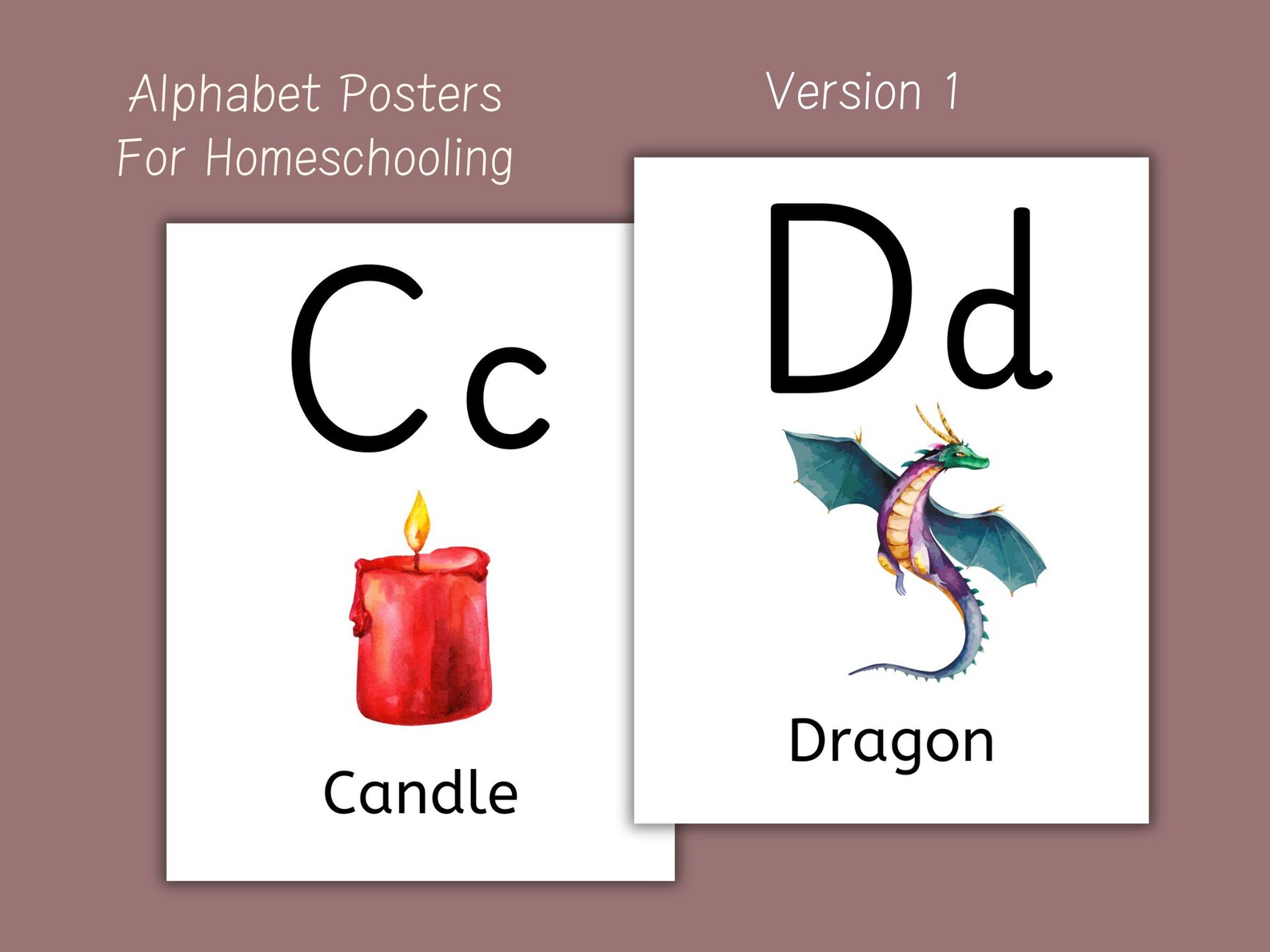 Alphabet Poster for Classroom Printable Alphabet Posters for Nursery ...