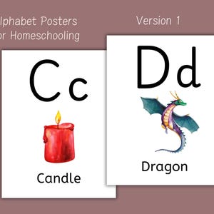 Alphabet Poster for Classroom Printable Alphabet Posters for Nursery ...
