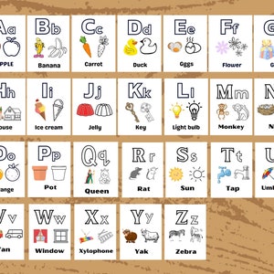 52 Printable Alphabet Coloring Pages & Letters Tracing Pages. Printable ...