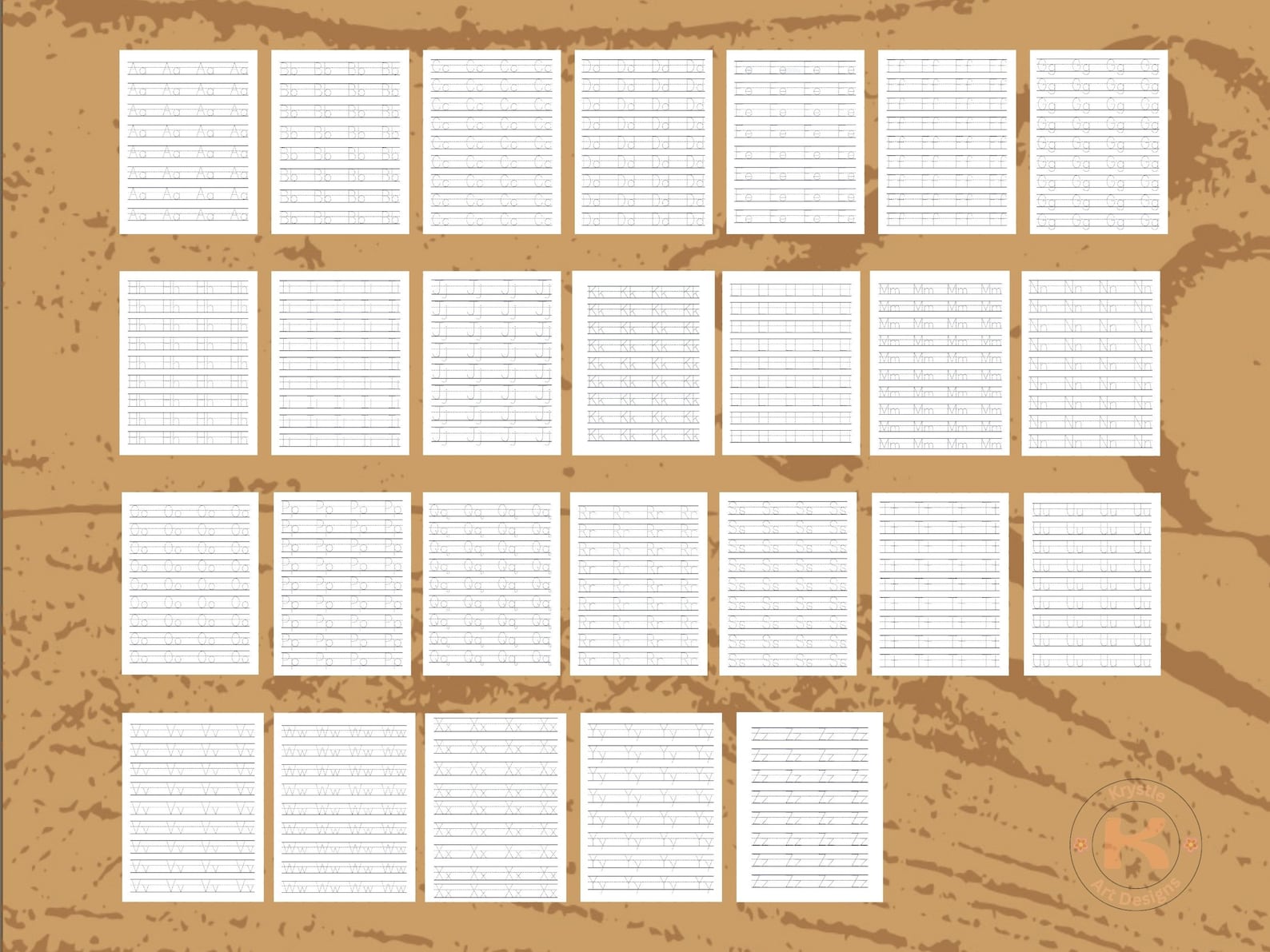 52 Printable Alphabet Coloring Pages & Letters Tracing Pages. Printable ...