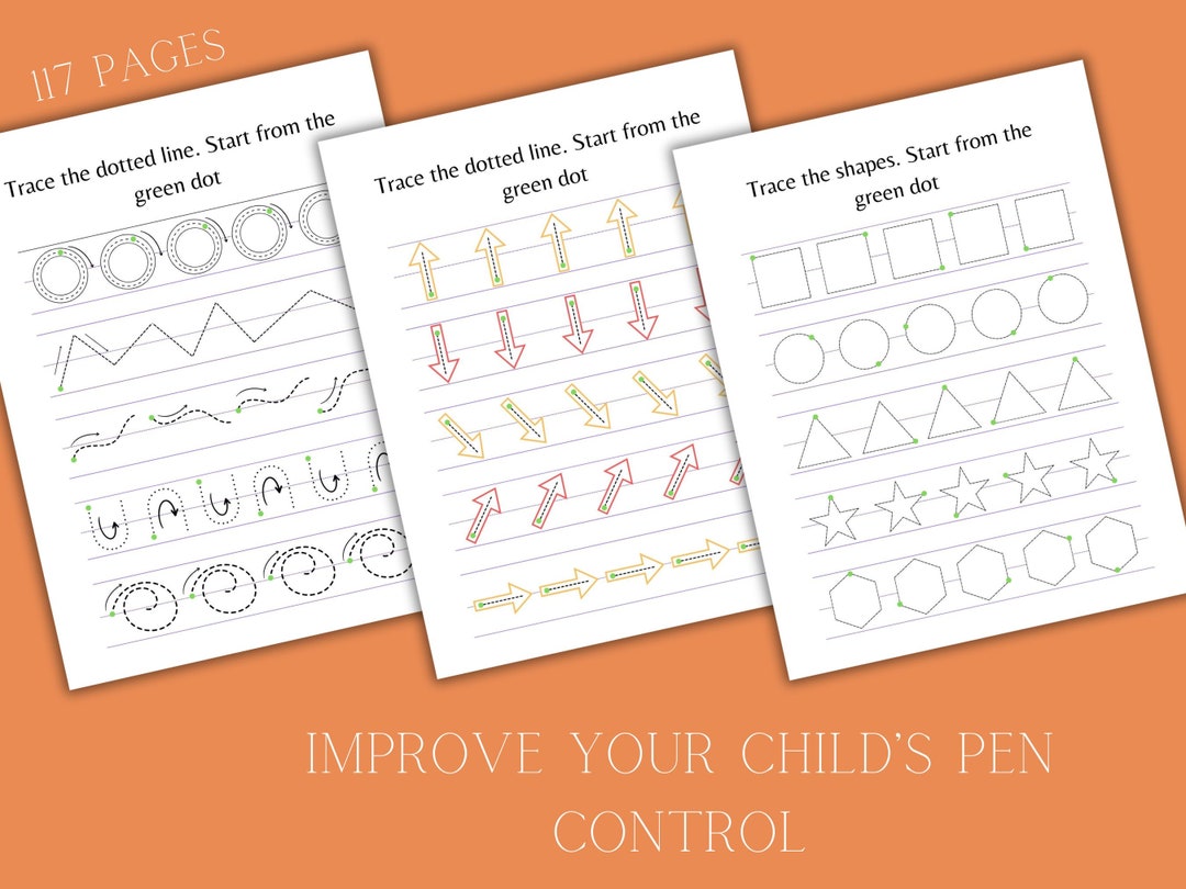 Handwriting Practice Worksheets | Alphabet & Numbers Tracing Pages ...