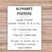 Alphabet Poster Classroom | Alphabet Poster Printable | Large Format ...