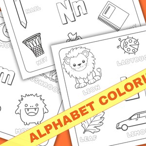 Alphabet Coloring Pages | Preschool Coloring Activity Pages | Preschool ...
