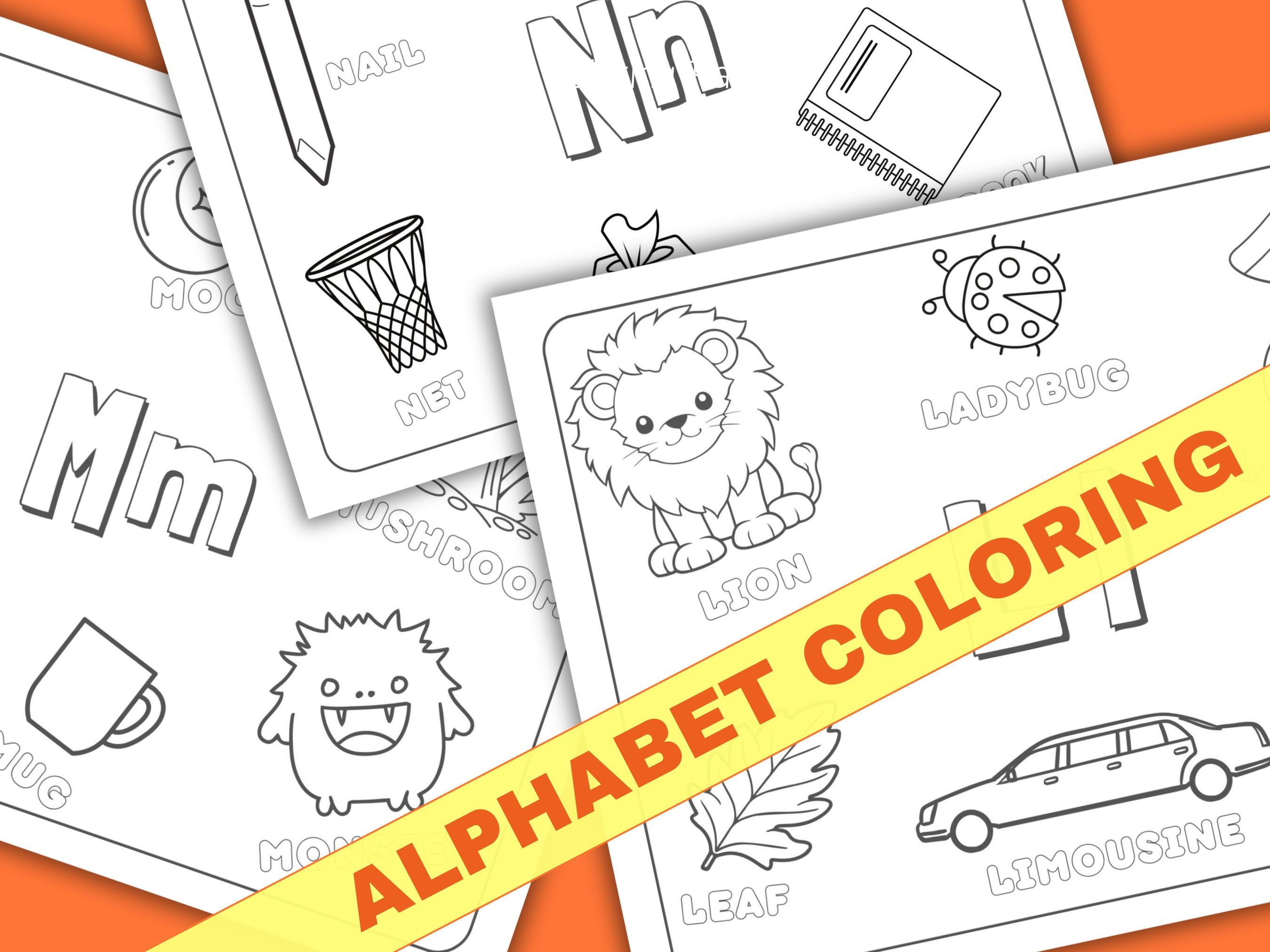 Alphabet Coloring Pages Preschool Coloring Activity Pages Preschool ...