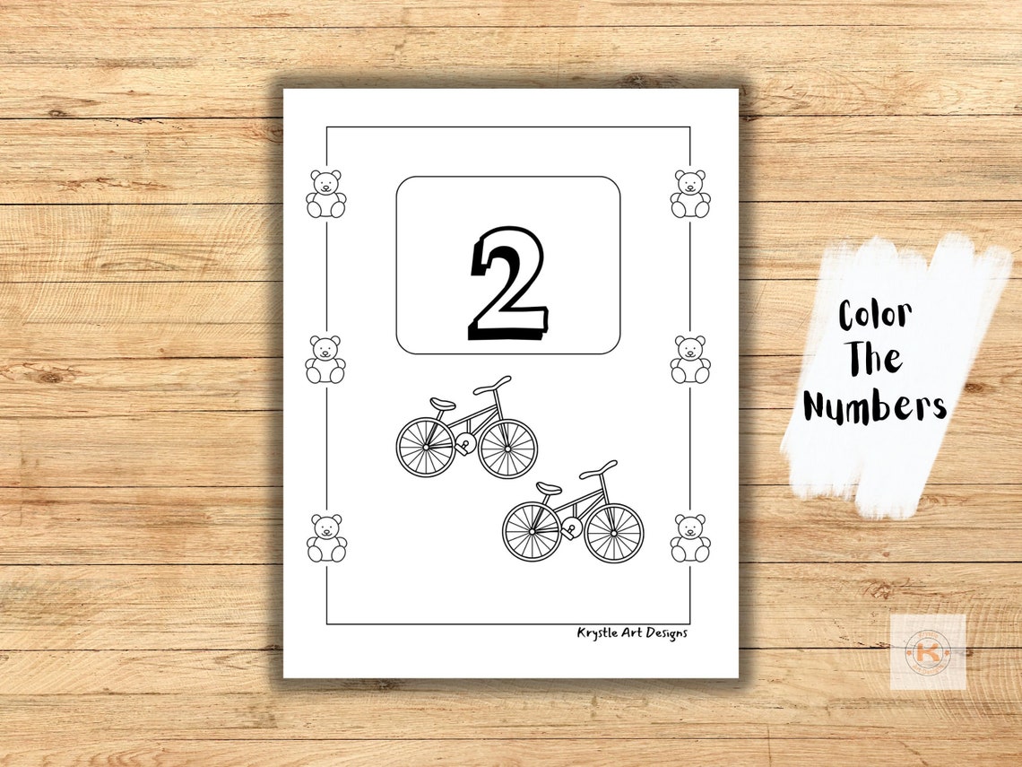 Count & Color the Numbers 1 to 20 Printable Numbers Worksheets Teddy ...