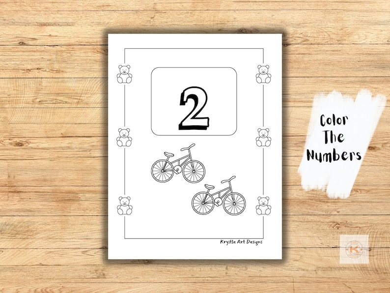 Count & Color the Numbers 1 to 20 Printable Numbers Worksheets Teddy ...