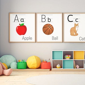 Alphabet Poster Classroom | Alphabet Poster Printable | Large Format ...