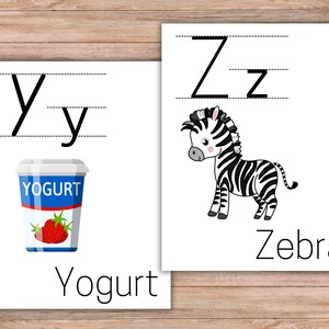 Alphabet Poster Classroom | Alphabet Poster Printable | Large Format ...