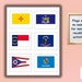 50 Flashcards of the Flags of the States of USA | Printable Flashcards ...