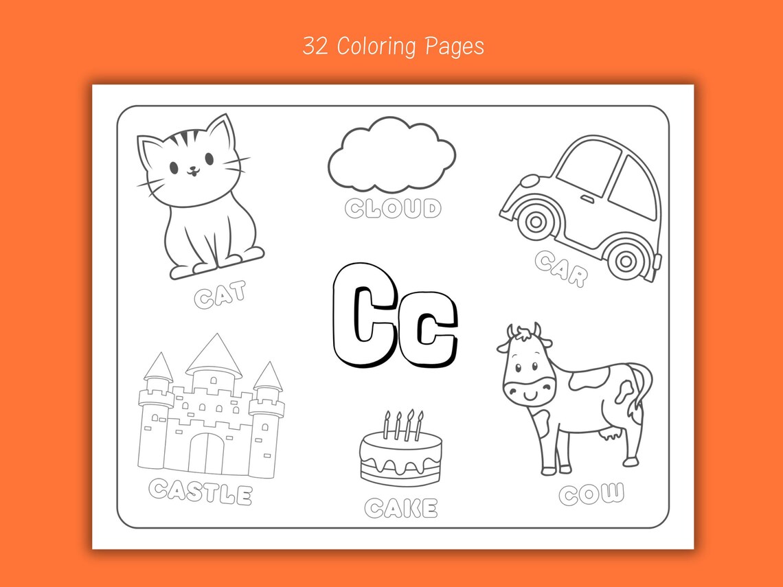 Alphabet Coloring Pages Preschool Coloring Activity Pages Preschool ...
