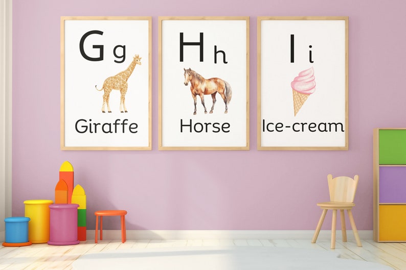 Alphabet Poster Classroom | Alphabet Poster Printable | Large Format ...