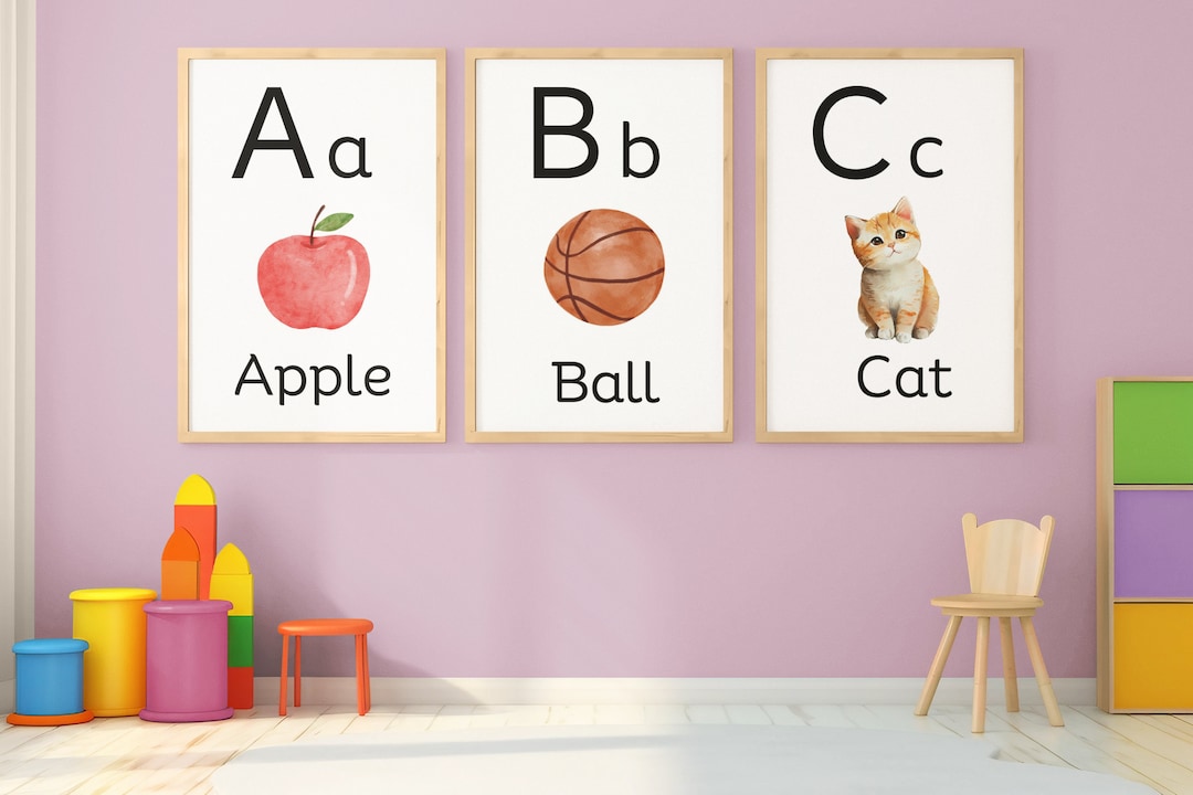Alphabet Poster Classroom | Alphabet Poster Printable | Large Format ...
