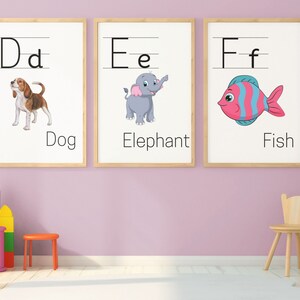 Alphabet Poster Classroom Alphabet Poster Printable Large Format ...