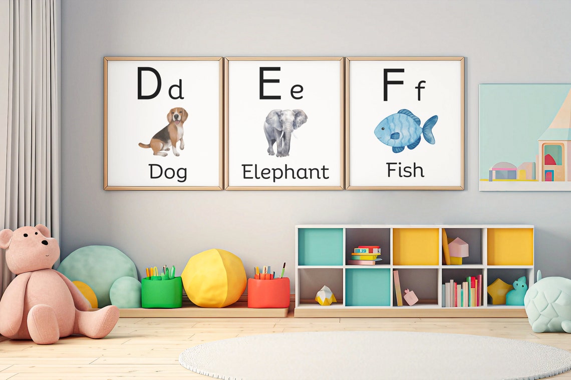 Alphabet Poster Classroom | Alphabet Poster Printable | Large Format ...