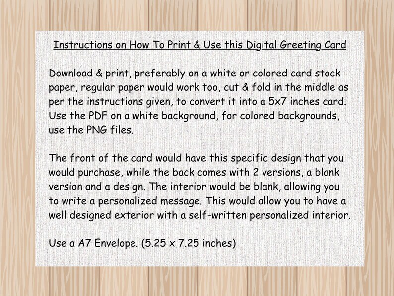 Printable Birthday Card 7x5 Inches Cards for Birthday - Etsy