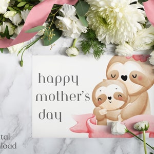 Printable Mother's Day Card. Instant Download. Mother's Day Greetings ...