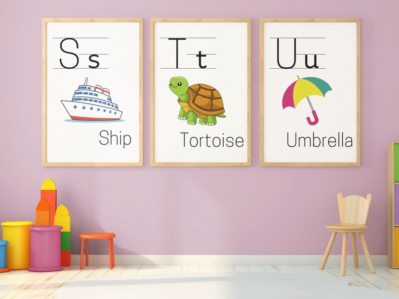 Alphabet Poster Classroom | Alphabet Poster Printable | Large Format ...