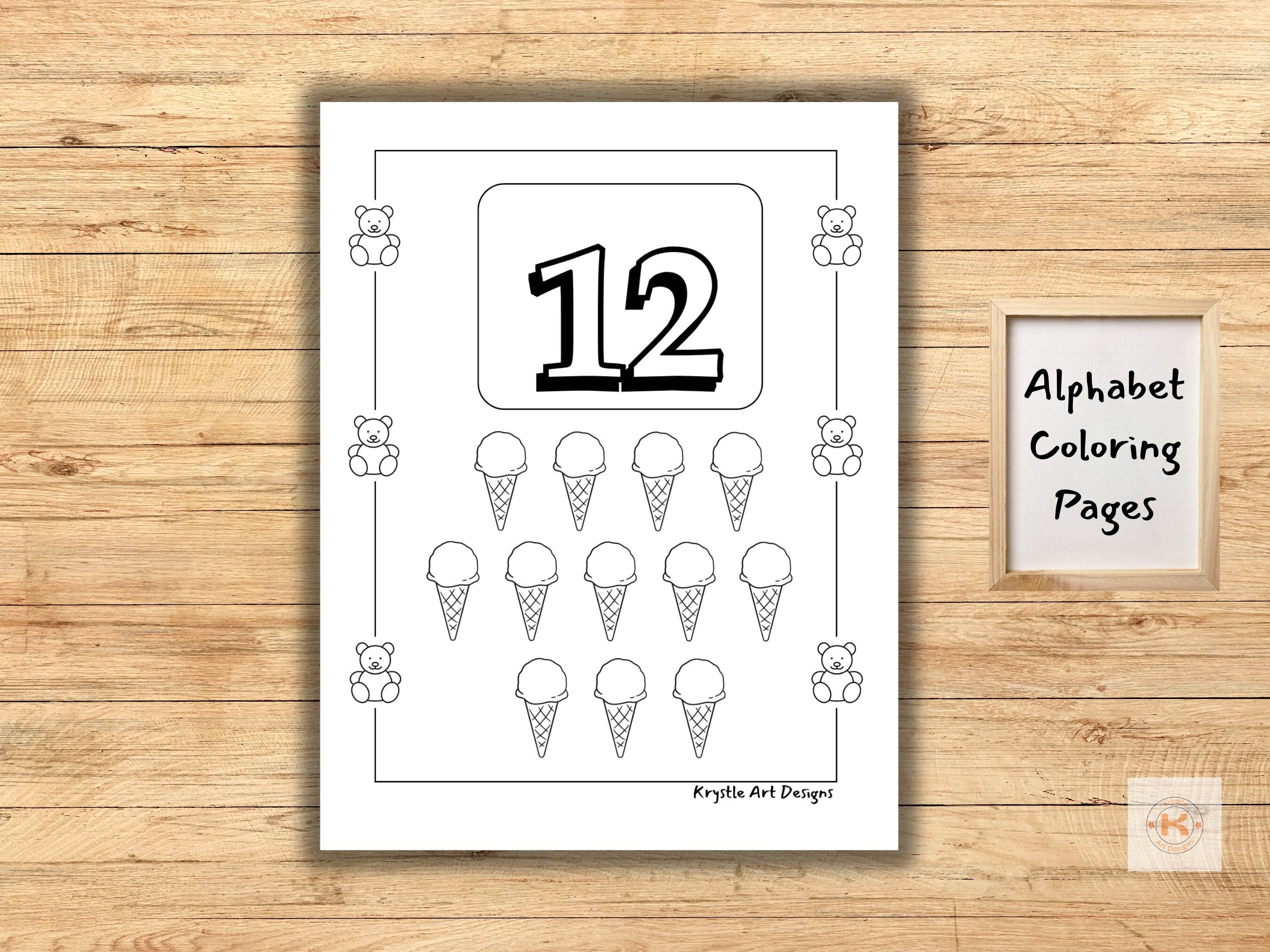Count & Color the Numbers 1 to 20 Printable Numbers Worksheets Teddy ...