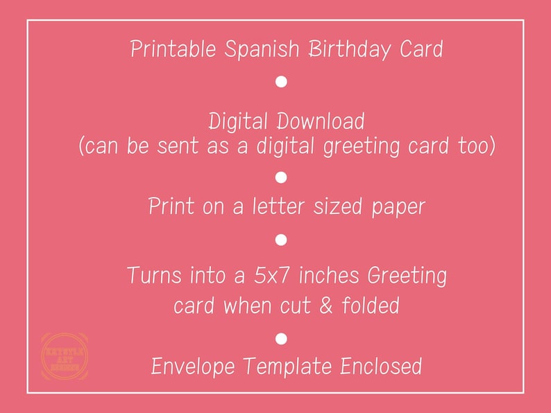 Feliz Cumpleaños Printable Card | Printable Spanish Birthday Card ...