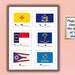 50 Flashcards of the Flags of the States of USA | Printable Flashcards ...